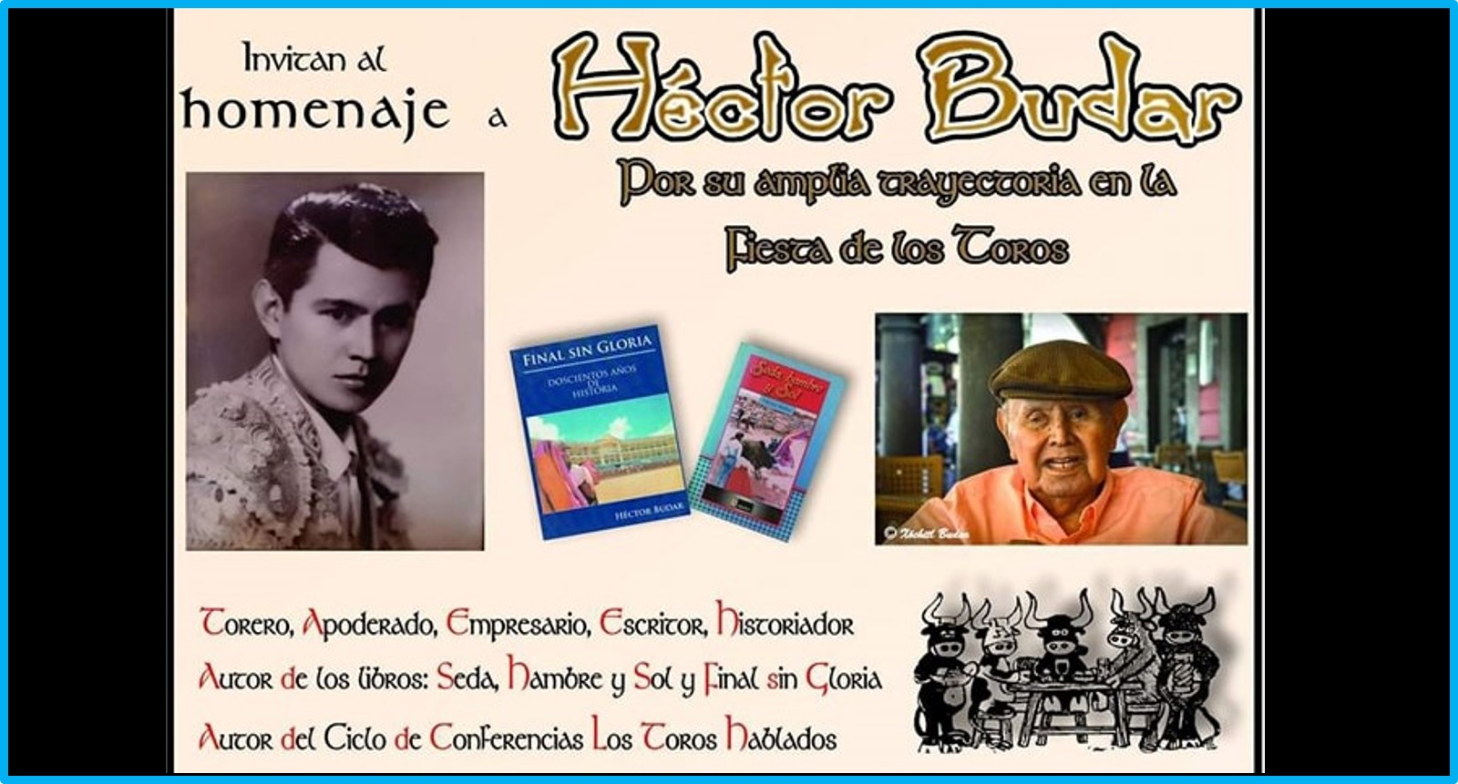 Homenaje de taurinos a don Héctor Budar - Gaceta de la Sierra Norte